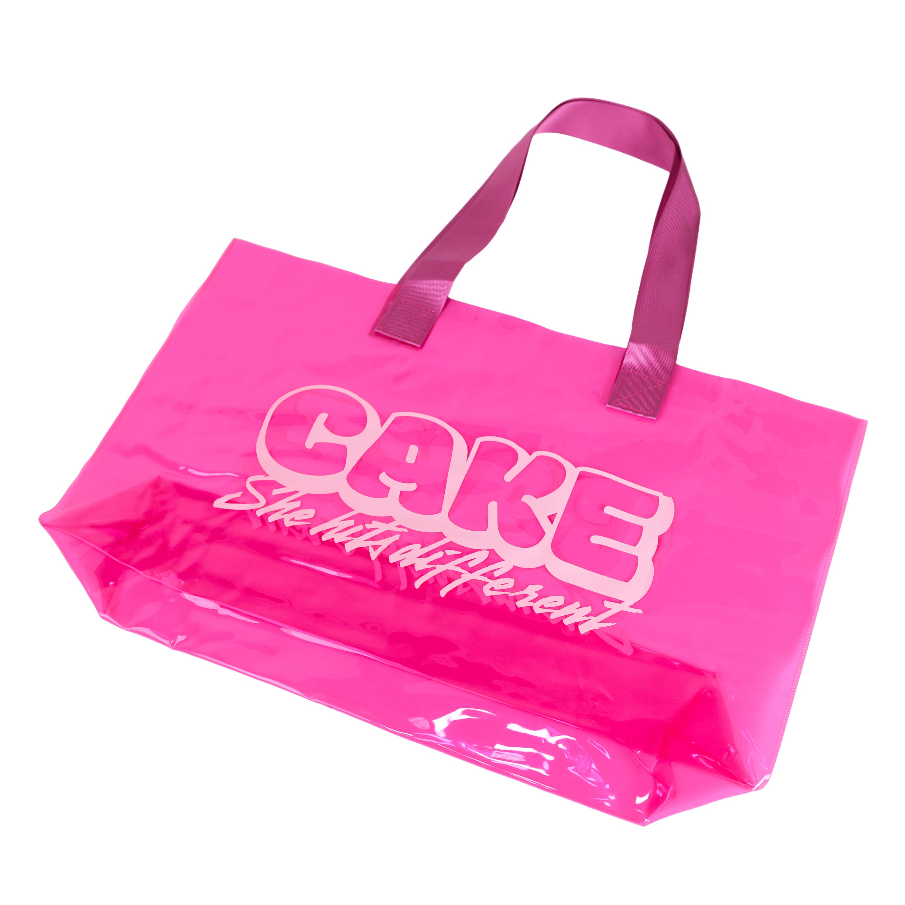 Clear CAKE Tote // Pink – SHE HITS DIFFERENT